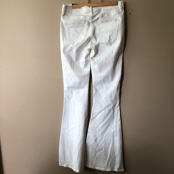 Express | Pants & Jumpsuits | Nwt Express White Bell Flare Midrise ...